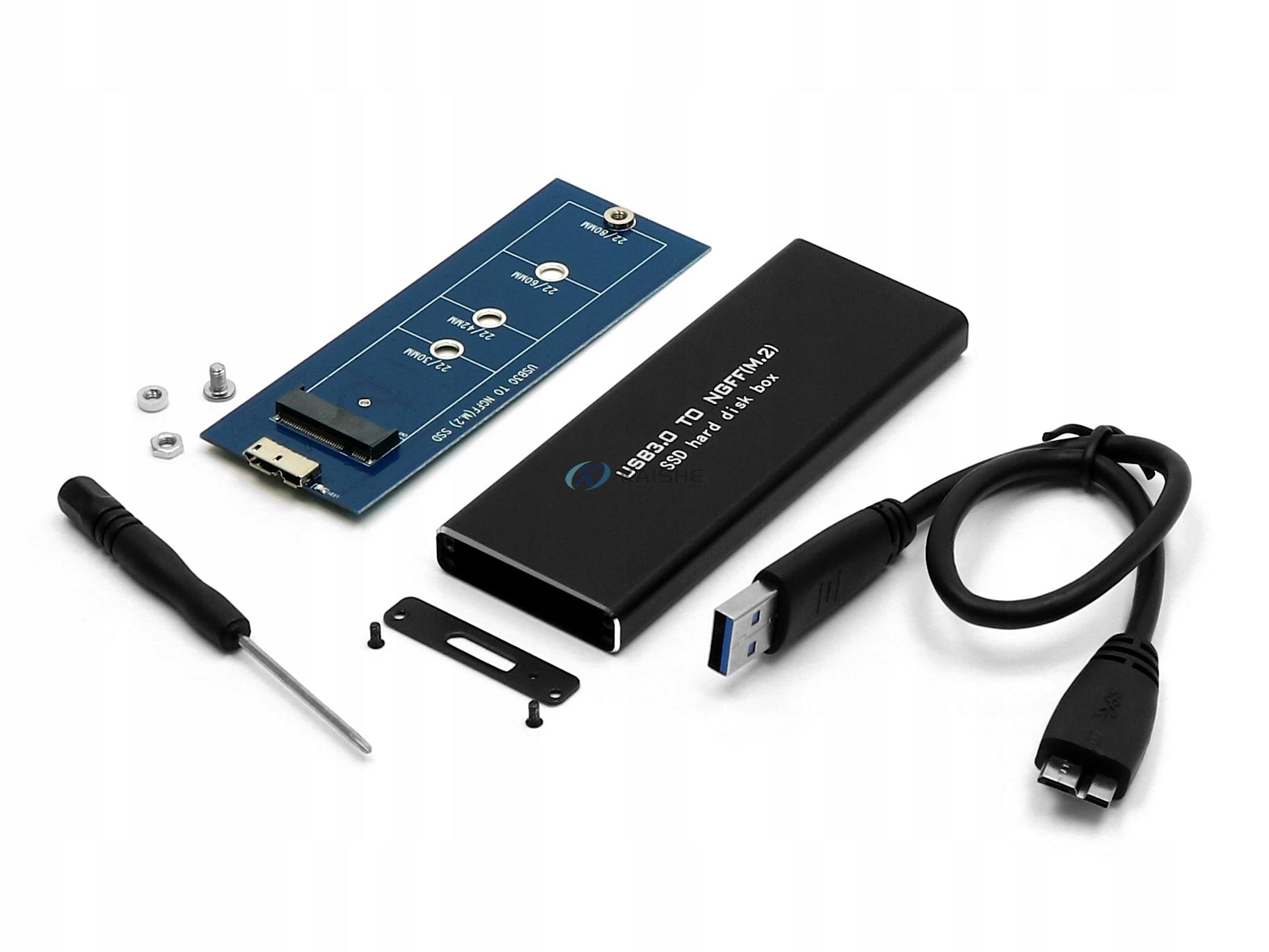 M 2 SATA SSD To USB 3 0 External SSD Reader Converter Adapter Enclosure